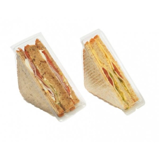 Boite à Sandwich Triangle 2 Tranches Couvercle Sml Food Plastic